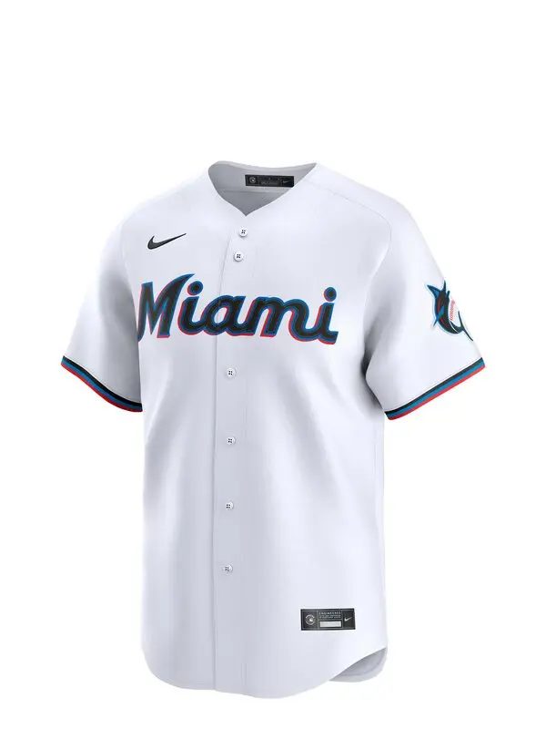 Nike Sandy Alcã¡ntara Miami Marlins Dri-fit Adv Mlb Limited Jersey - White