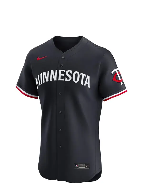 Nike Minnesota Twins Dri-fit Adv Mlb Elite Jersey - Blue
