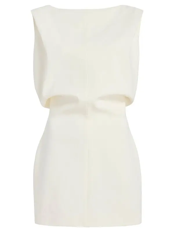 Khaite Toma Cotton-canvas Dress - White
