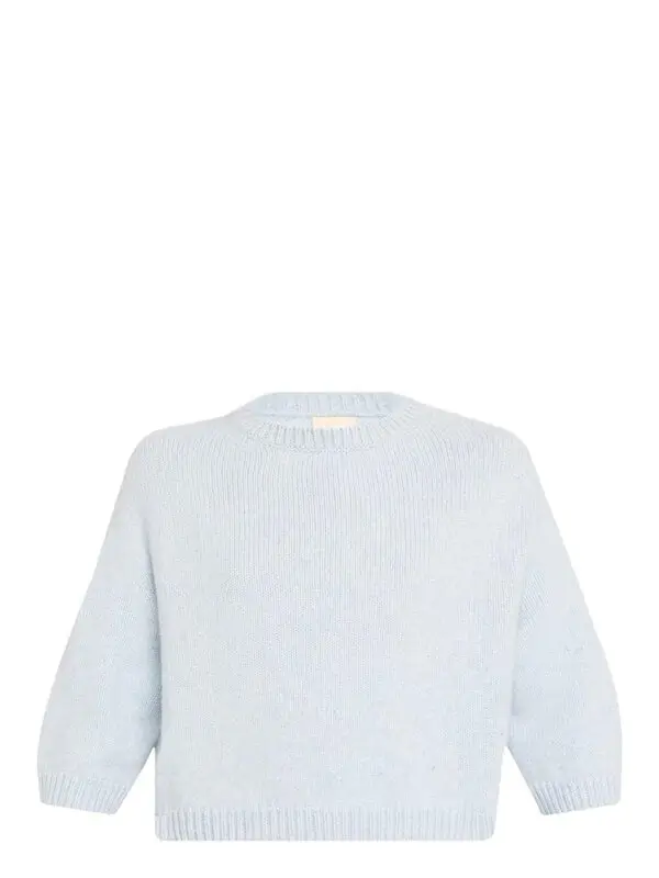 Khaite - Sabina Cashmere Elbow-Sleeve Sweater