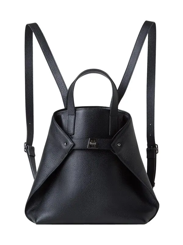 Akris Ai Small Leather Backpack - 009 Black