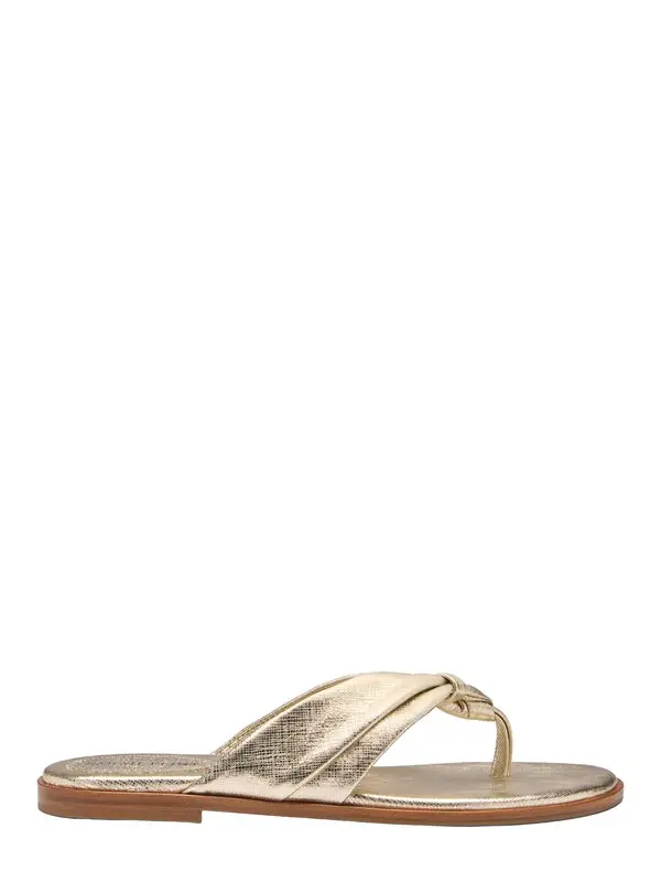 Sarah Flint Maeve Sandal - Gold Saffiano