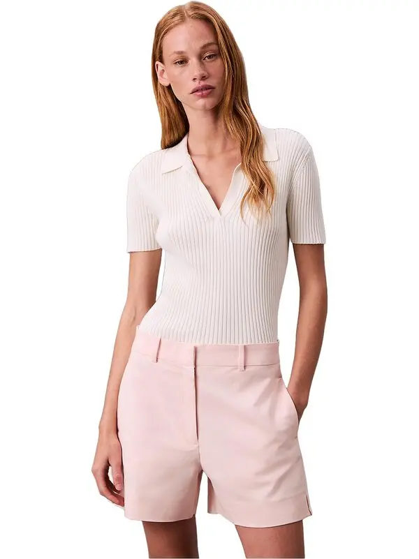 Calvin Klein Cotton Stretch Chino Shorts - Cloud Pink