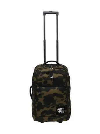 A BATHING APE 1st Camo Cordura Travel Luggage - Green