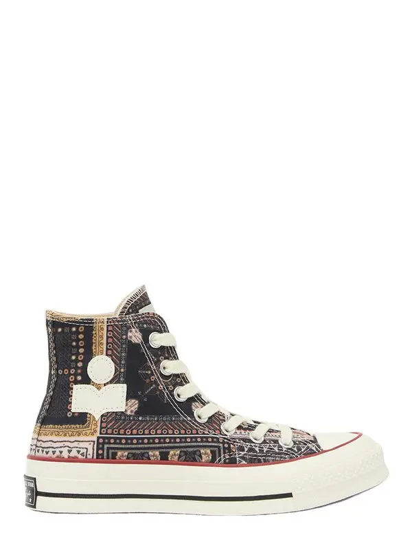 Isabel Marant Chuck 70 Hi Sneakers - Black/vanilla Ice/red