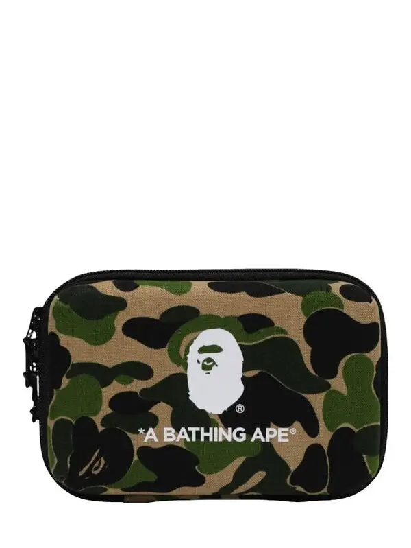 A BATHING APE Abc Camo Mobile Storage Pouch - Green