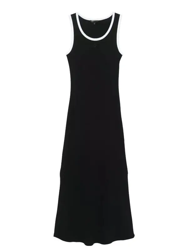 Maje Jersey Tank Dress - Black