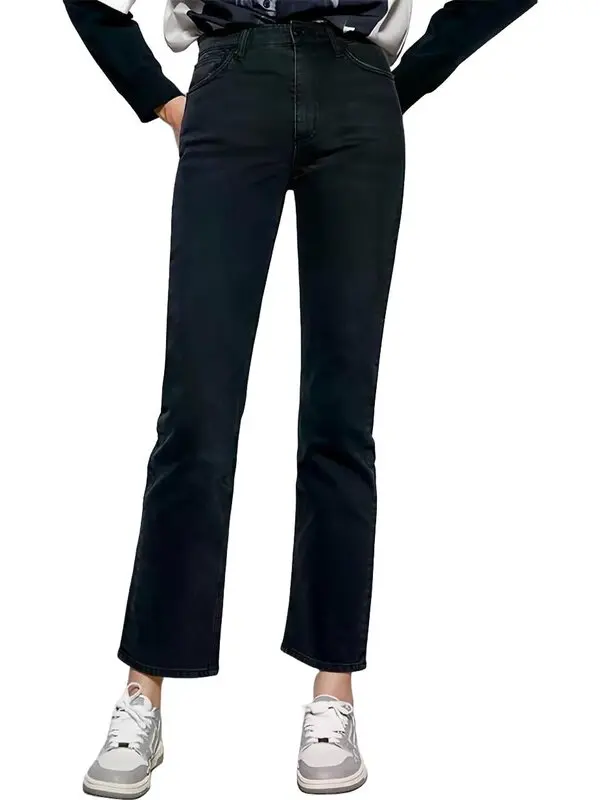 HEY JOANIE Activity Grrrl High-rise Jeans - Black