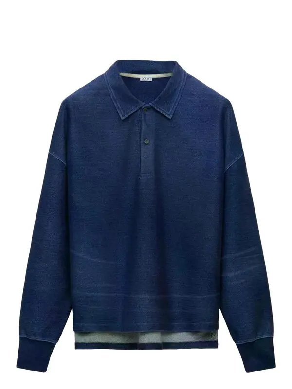 Loewe Long-sleeve Polo Shirt - Blue