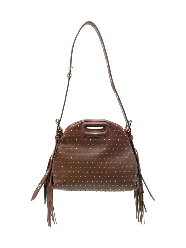 Maje Studded Mini Bag - Marron
