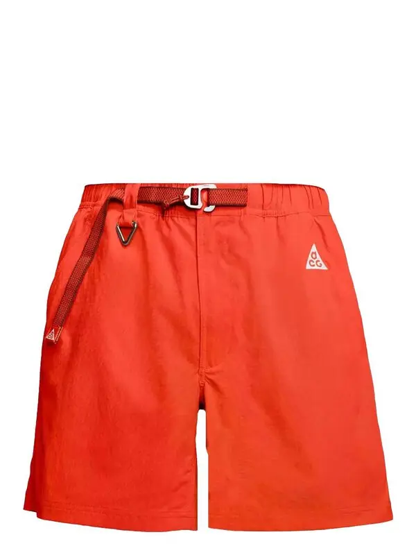 Nike Graphic-print Shorts - Orange