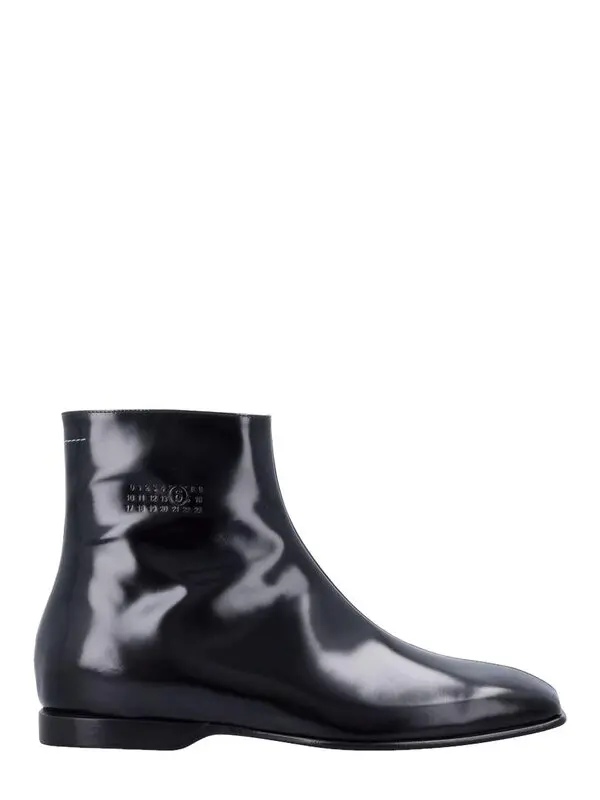 MAISON MARGIELA Leather Ankle Boots - Black