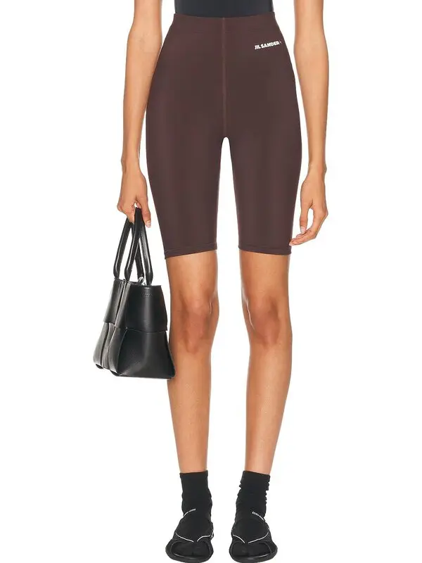 JIL SANDER Biker Short - Ganache