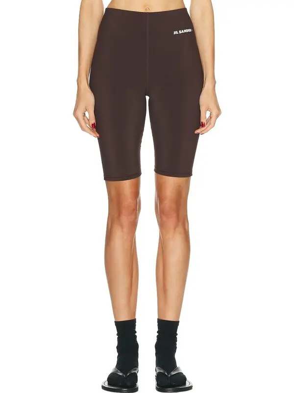 JIL SANDER Biker Short - Ganache