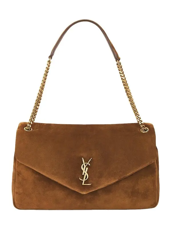 Saint Laurent Large Calypso Chain Bag - Caramel Cognac