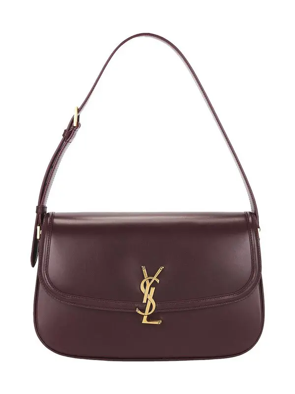 Saint Laurent Large Solferino Shoulder Bag - Hot Wine
