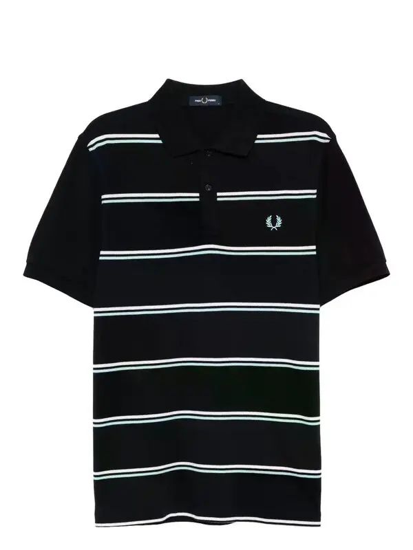 Fred Perry Logo-embroidered Polo Shirt - Blue