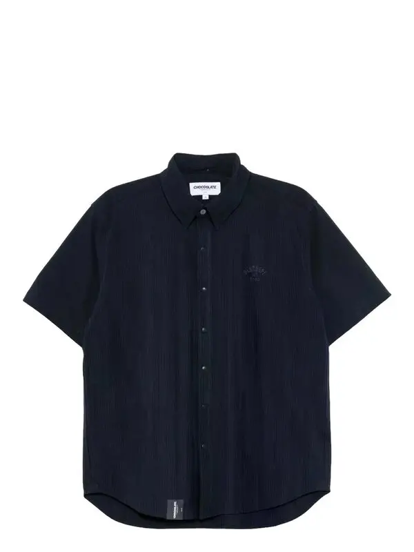 CHOCOOLATE Logo-embroidered Shirt - Blue