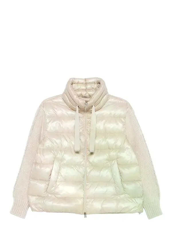 Herno Panelled Puffer Jacket - Neutrals
