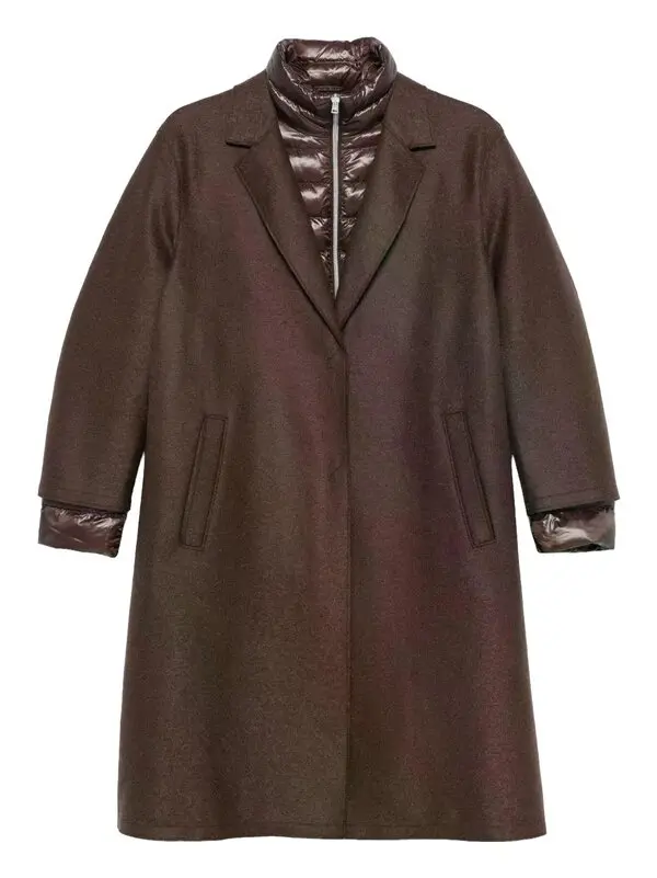 Herno Double-layered Coat - Brown