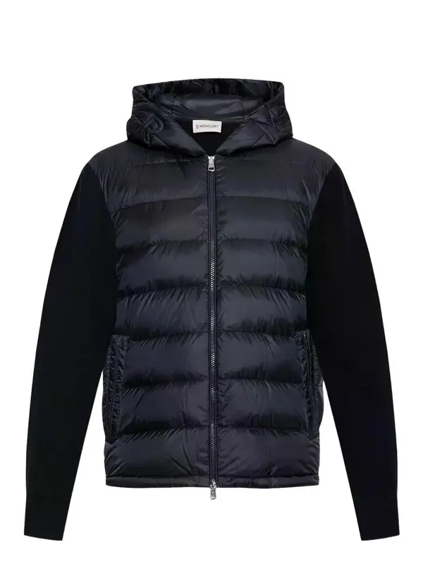 Moncler Panelled Cardigan - Blue