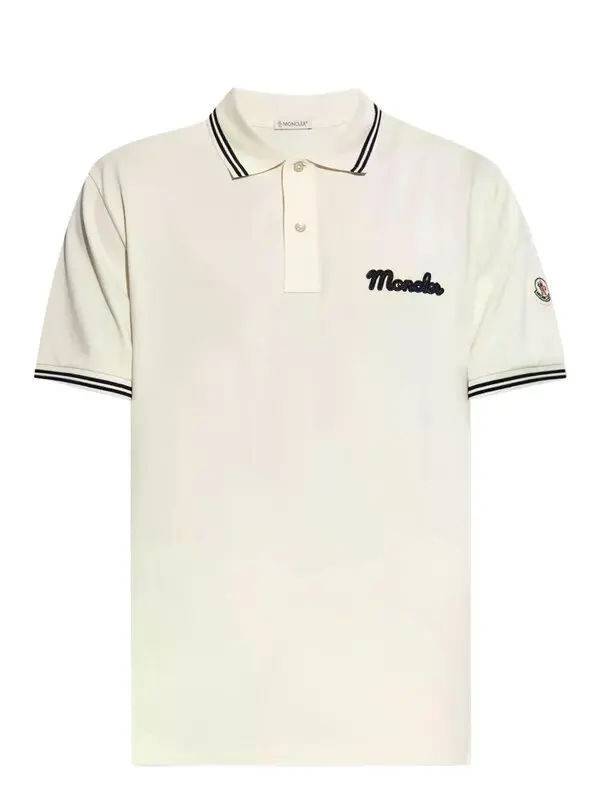 Moncler Logo-patch Polo Shirt - White