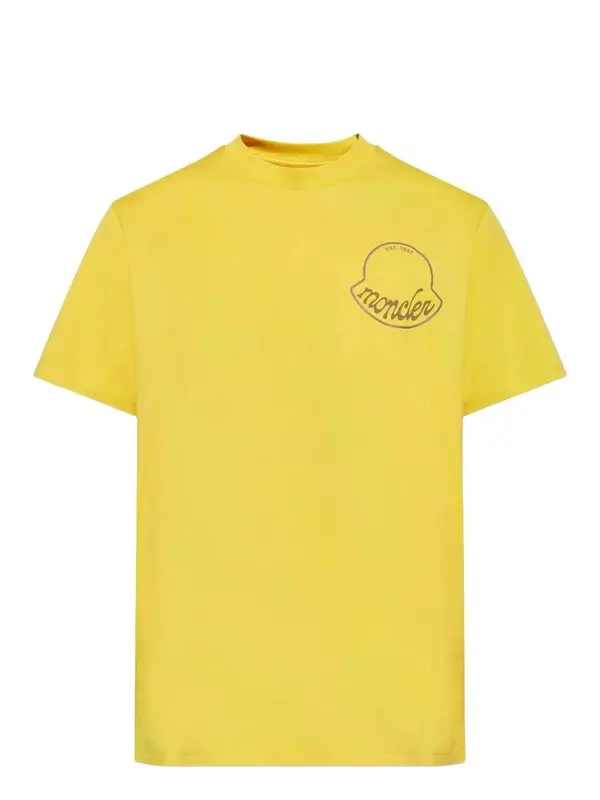 Moncler Logo-print T-shirt - Yellow