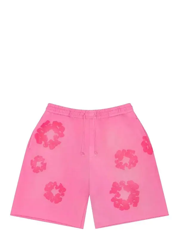 DENIM TEARS Mono Cotton Wreath Shorts - Pink