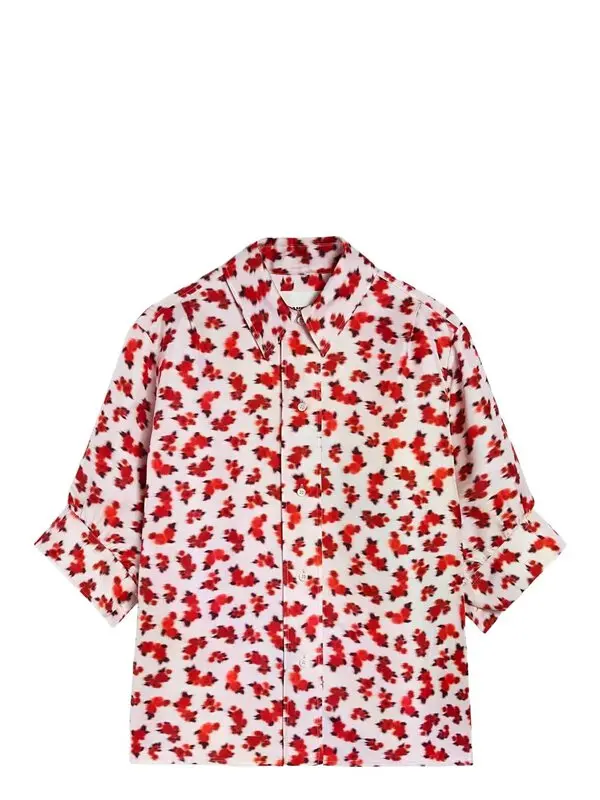 JIL SANDER Floral-print Shirt - Red