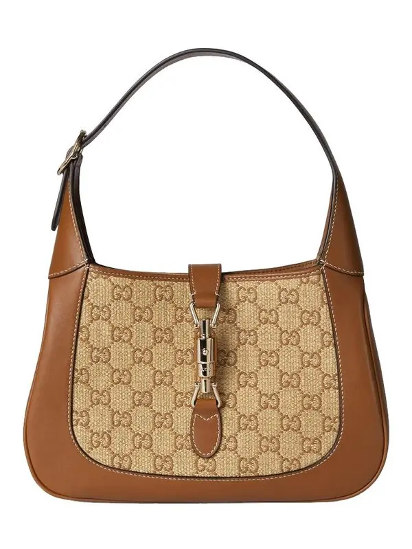 Gucci Jackie 1961 Raffia Handbag - Beige