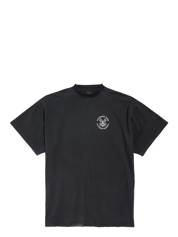 Balenciaga Oversized Tee Faded Washed - Black