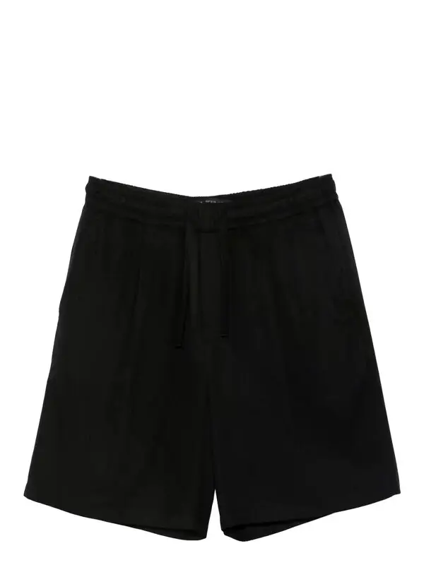 LOW BRAND Drawstring-waist Shorts - Black