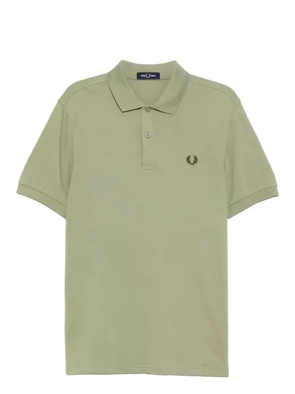 Fred Perry Logo-embroidered Polo Shirt - Green