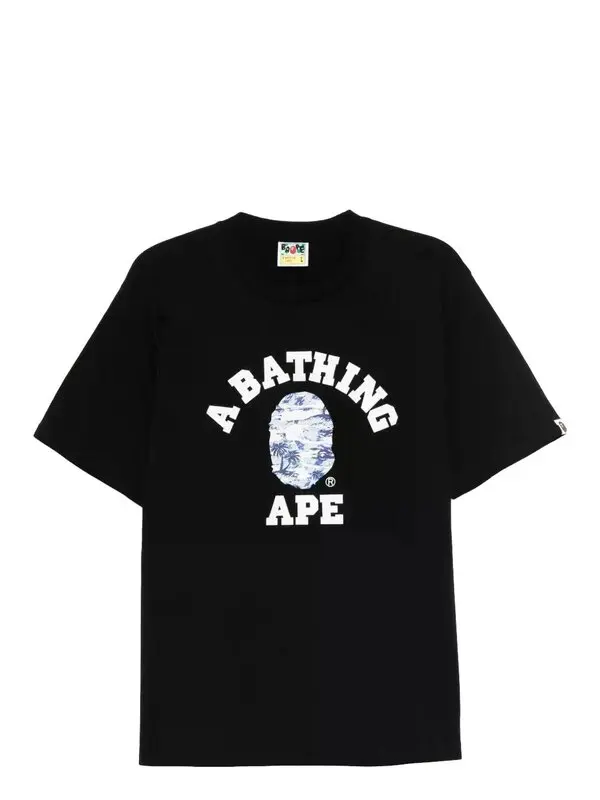 A BATHING APE Logo-printed T-shirt - Black