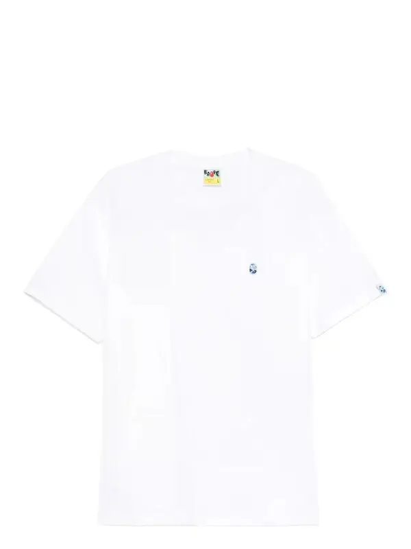 A BATHING APE Logo-embroidered T-shirt - White
