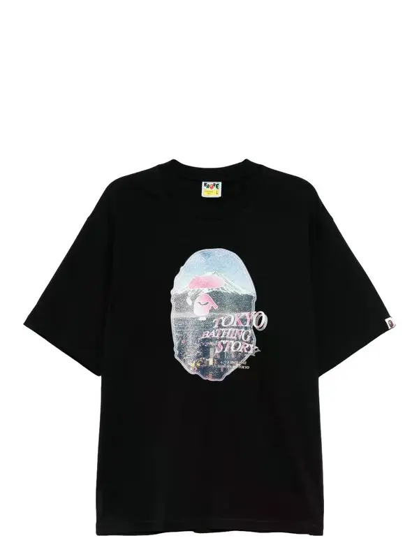A BATHING APE Logo-printed T-shirt - Black