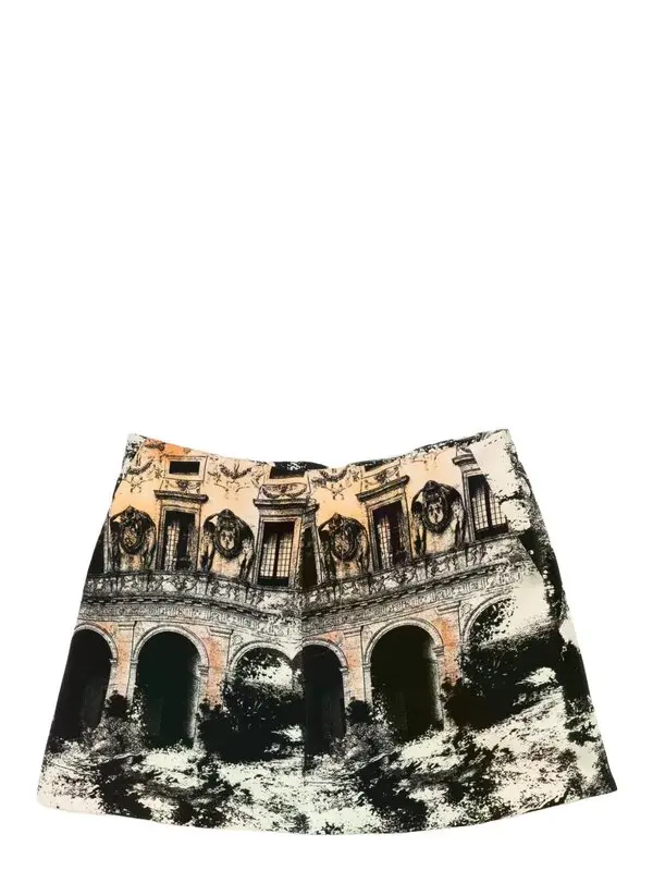 ISABEL SANCHIS Landscape Print Skirt - Yellow