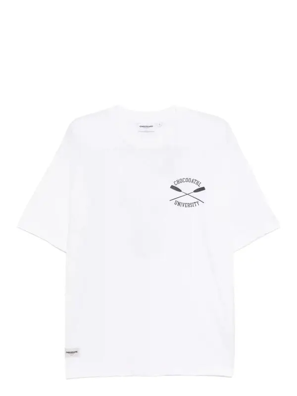 CHOCOOLATE Logo-print T-shirt - White