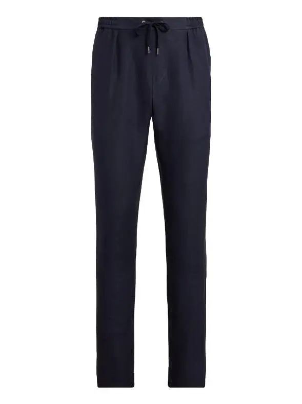 Ralph Lauren Dorset Drawstring Linen Pants - Classic Chairman Navy