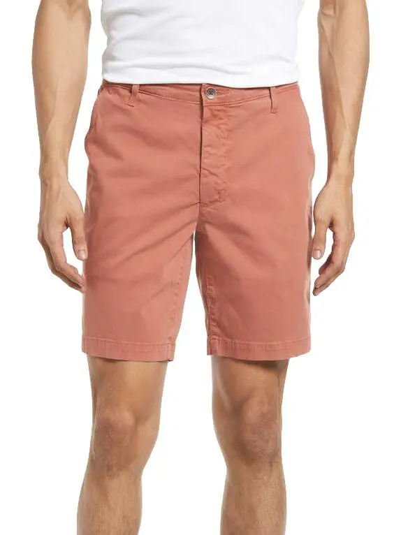 Ag Wanderer 8.5-inch Stretch Cotton Chino Shorts - Adobe Brick