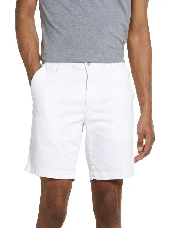 Ag Wanderer 8.5-inch Stretch Cotton Chino Shorts - White
