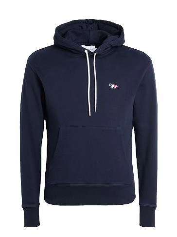 Maison Kitsuné Cotton French Terry Hoodie - Blue