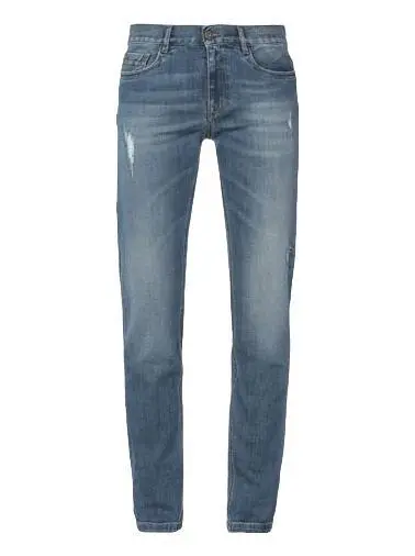 BIKKEMBERGS Cotton-blend Jeans - Blue