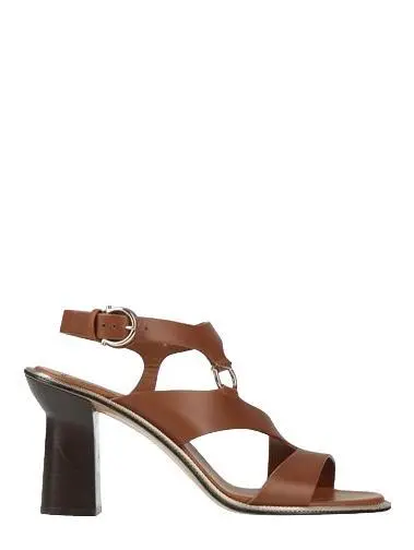 FERRAGAMO Ankle Strap Sandals - Brown