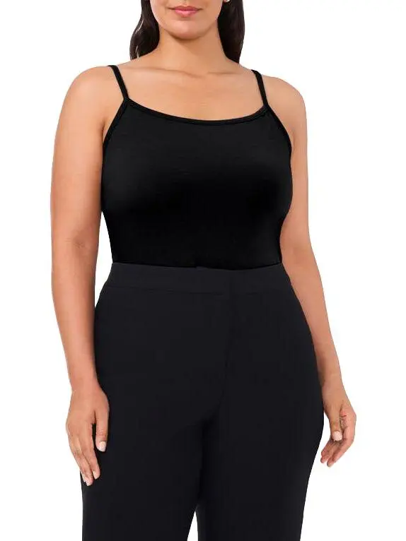 Halogen Absolute Stretch Cotton Camisole - Rich Black