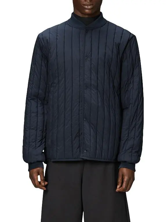 Rains Banja Water Repellent Bomber Jacket Liner - Navy