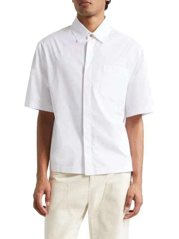 Versace Cotton Poplin Button-up Shirt - Optical White