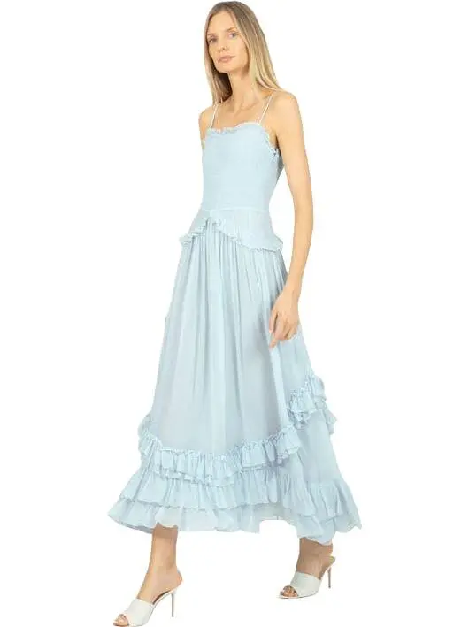 SECRET PON-PON Chelsea Maxi Dress - Cloud Blue