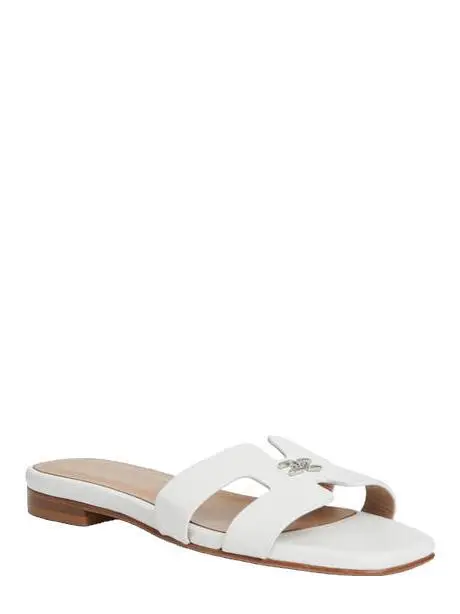 Bruno Magli Fina Slide Sandal - White