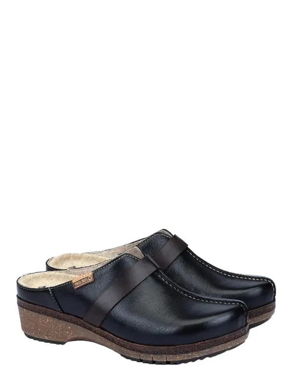 Pikolinos Leather Clogs - Black